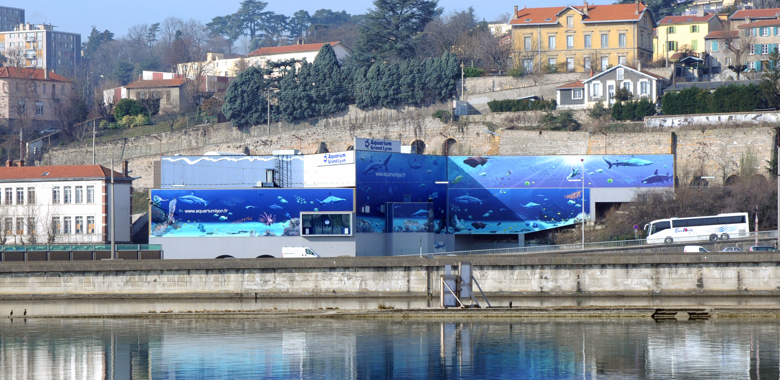 Façade communicante : un habillage grand format pour l’Aquarium de Lyon