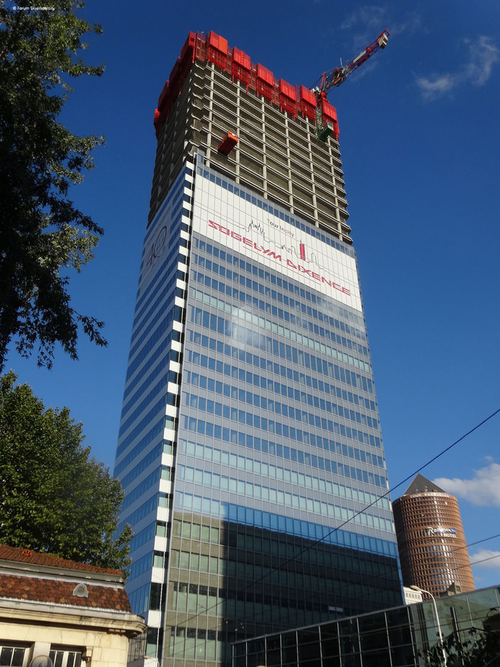 Habillage communicant : Tour Incity