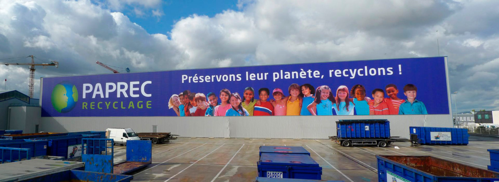 Comment PAPREC renouvelle les façades communicantes des centres de tri